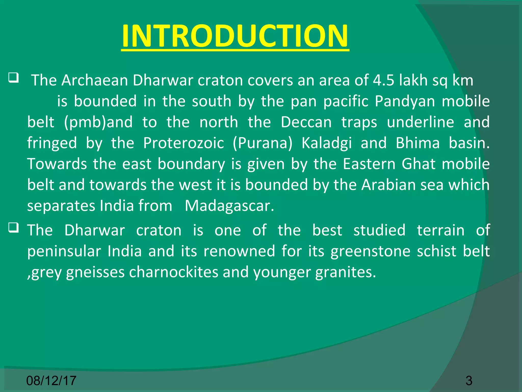 Western dharwar craton | PPT | Asia Travel | Travel Locations