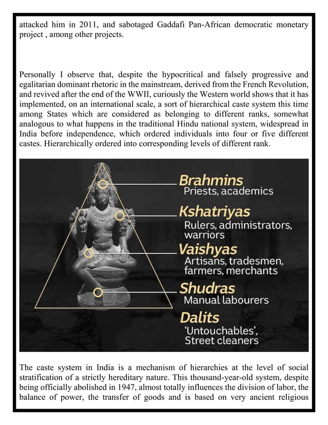 Western Double Standards And Its International State Caste System (Of ...