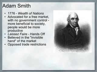 Western Economic Systems - Early Modern Period | PPT | Economy ...