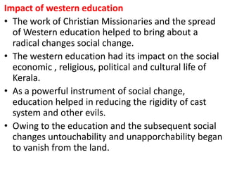 WESTERN EDUCATION (in Kerala). | PPTX