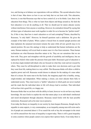 Western educationist “JEAN-JACQUES ROUSSEAU” | DOCX