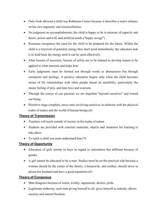 Western educationist “JEAN-JACQUES ROUSSEAU” | DOCX