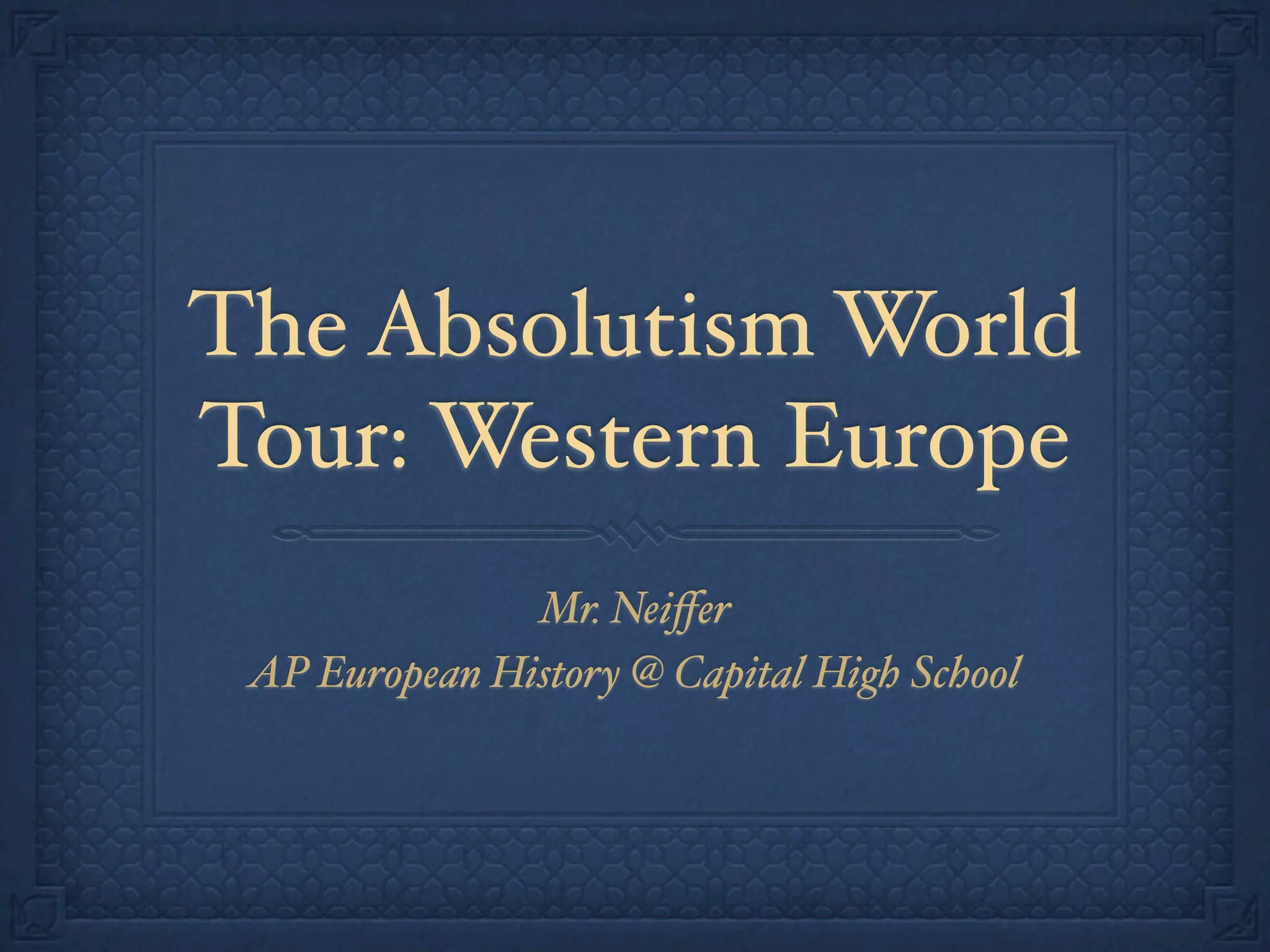 Western European Absolutism | PDF