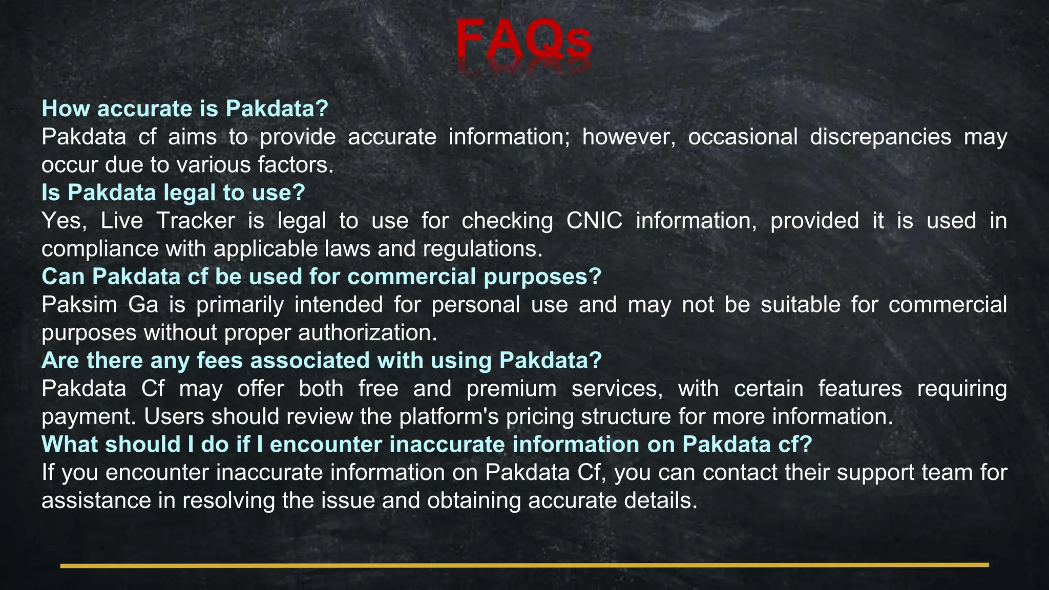How to Check CNIC Information Online with Pakdata cf | PPTX