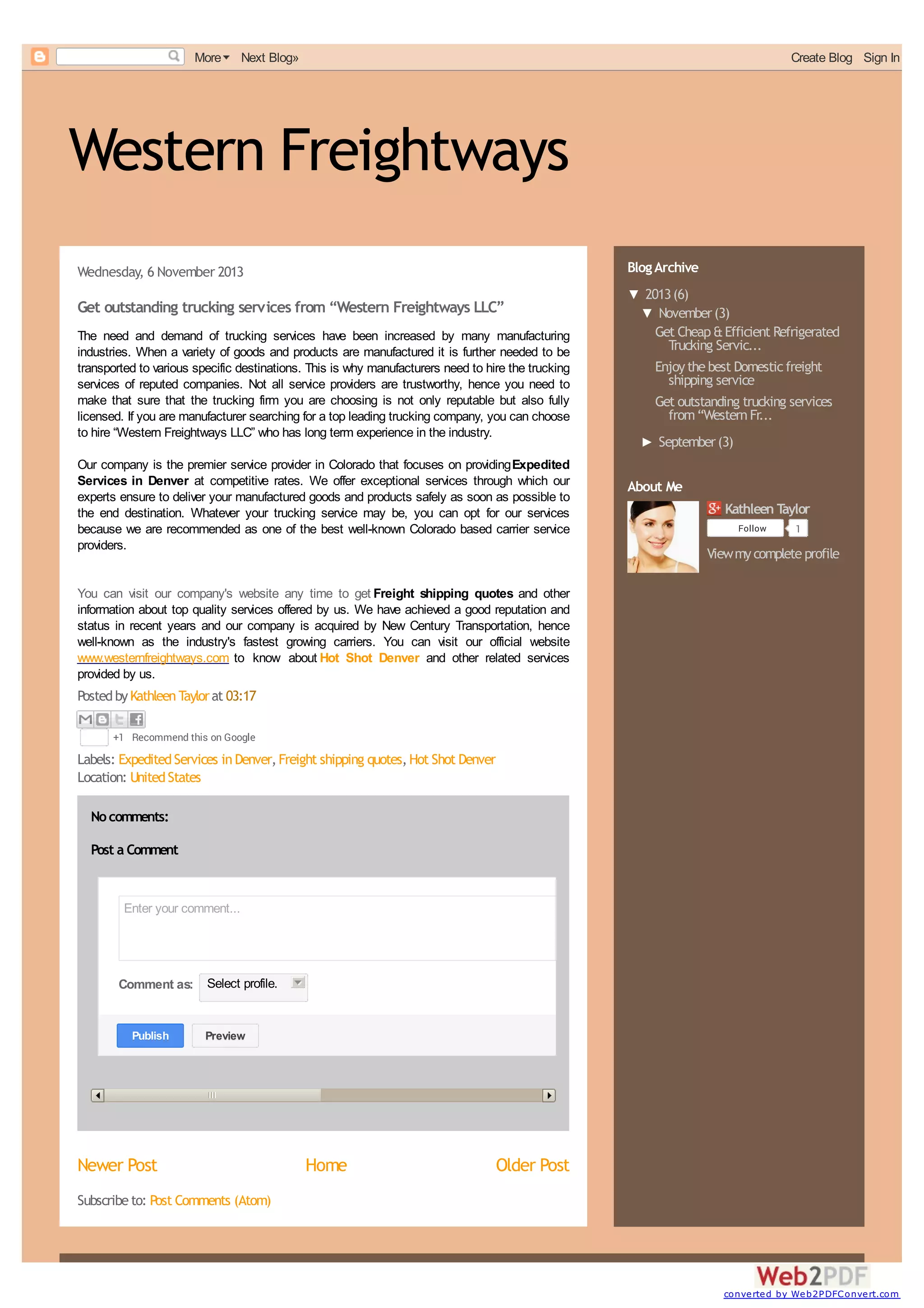 Freight shipping quotes | PDF