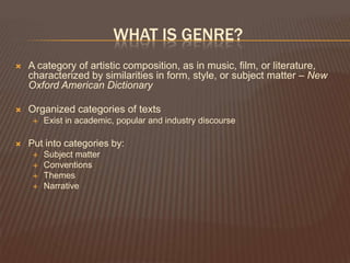 Western genre | PPTX