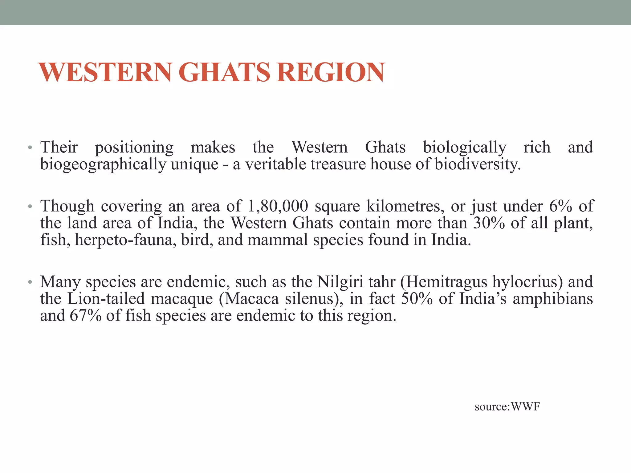 Western ghat region | PPTX