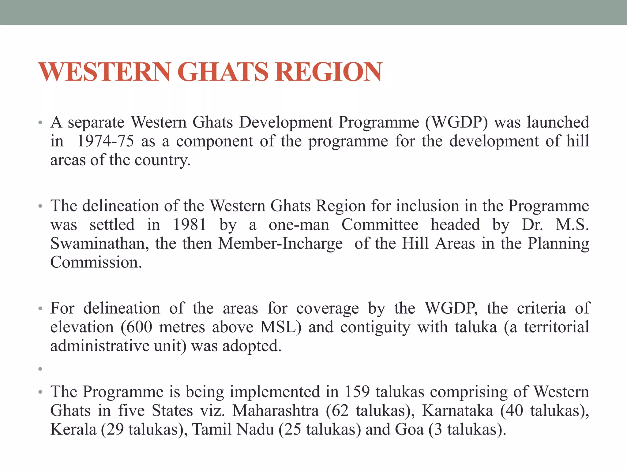 Western ghat region | PPTX
