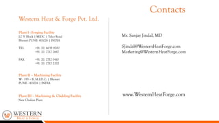 Western heat forge PROFILE | PPT