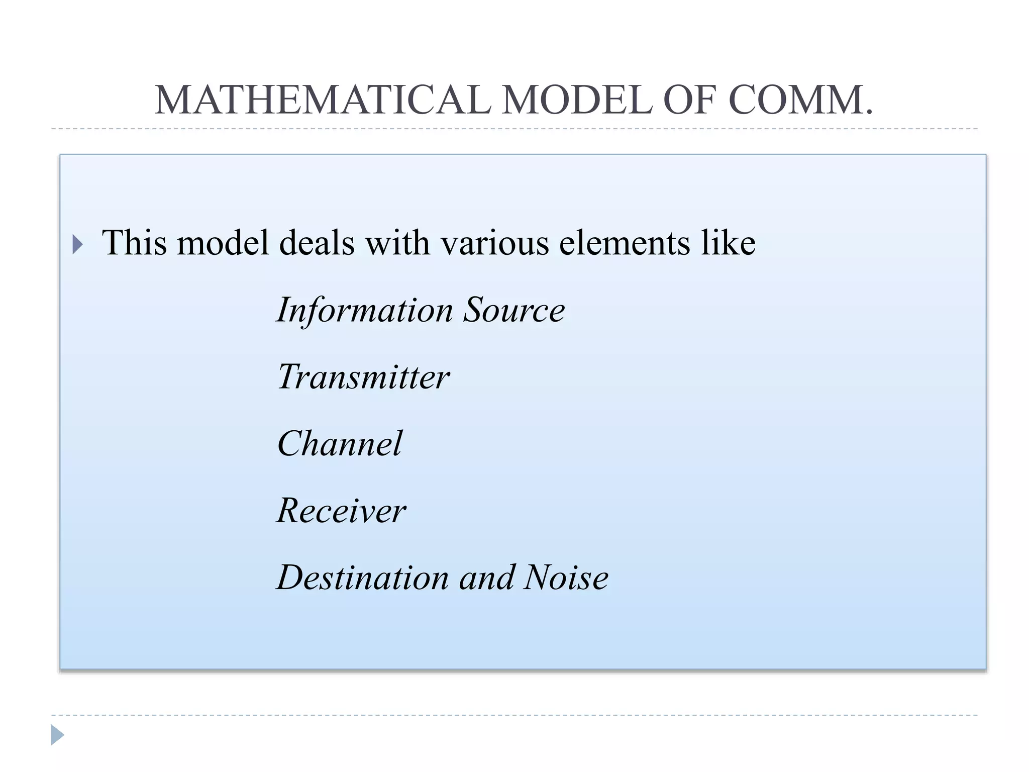Western model of communication ii | PPTX