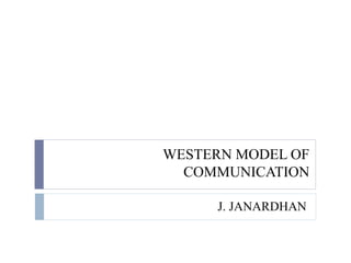 Western model of communication ii | PPT