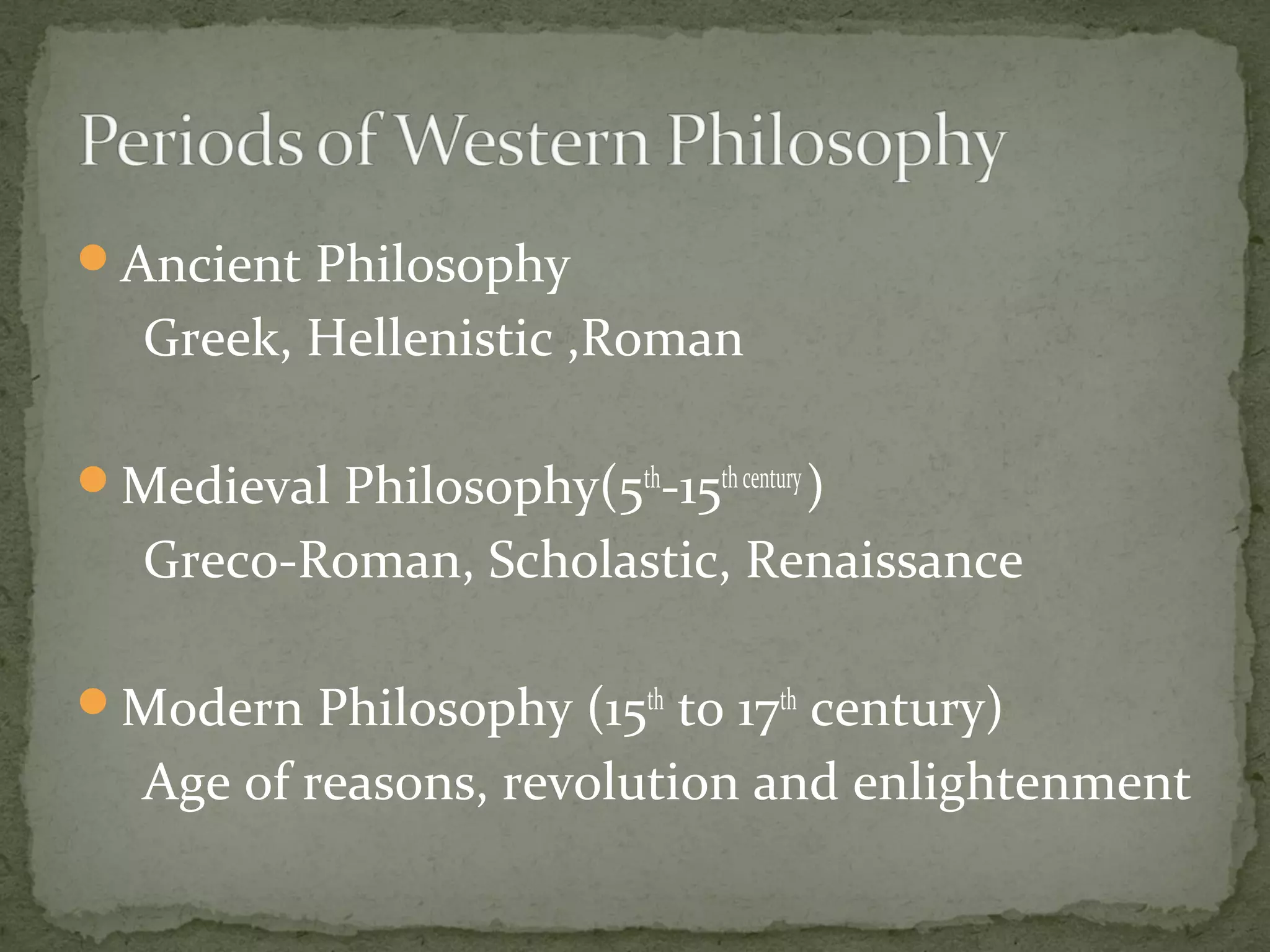 History of Western modern Philosophy | PPT