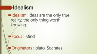 Western schools of philosophy | PPTX