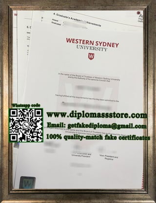 Western Sydney University degree, WSU diploma | PDF