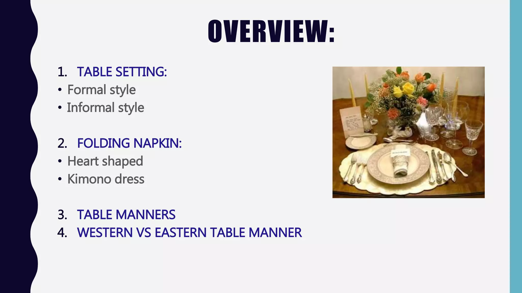 Western table manner | PPT