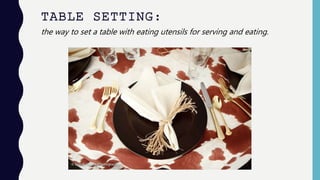 Western table manner | PPTX