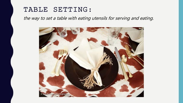 Western table manner | PPTX | Dining Out | Food & Drink