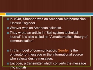 Western theories of Communication | PPT
