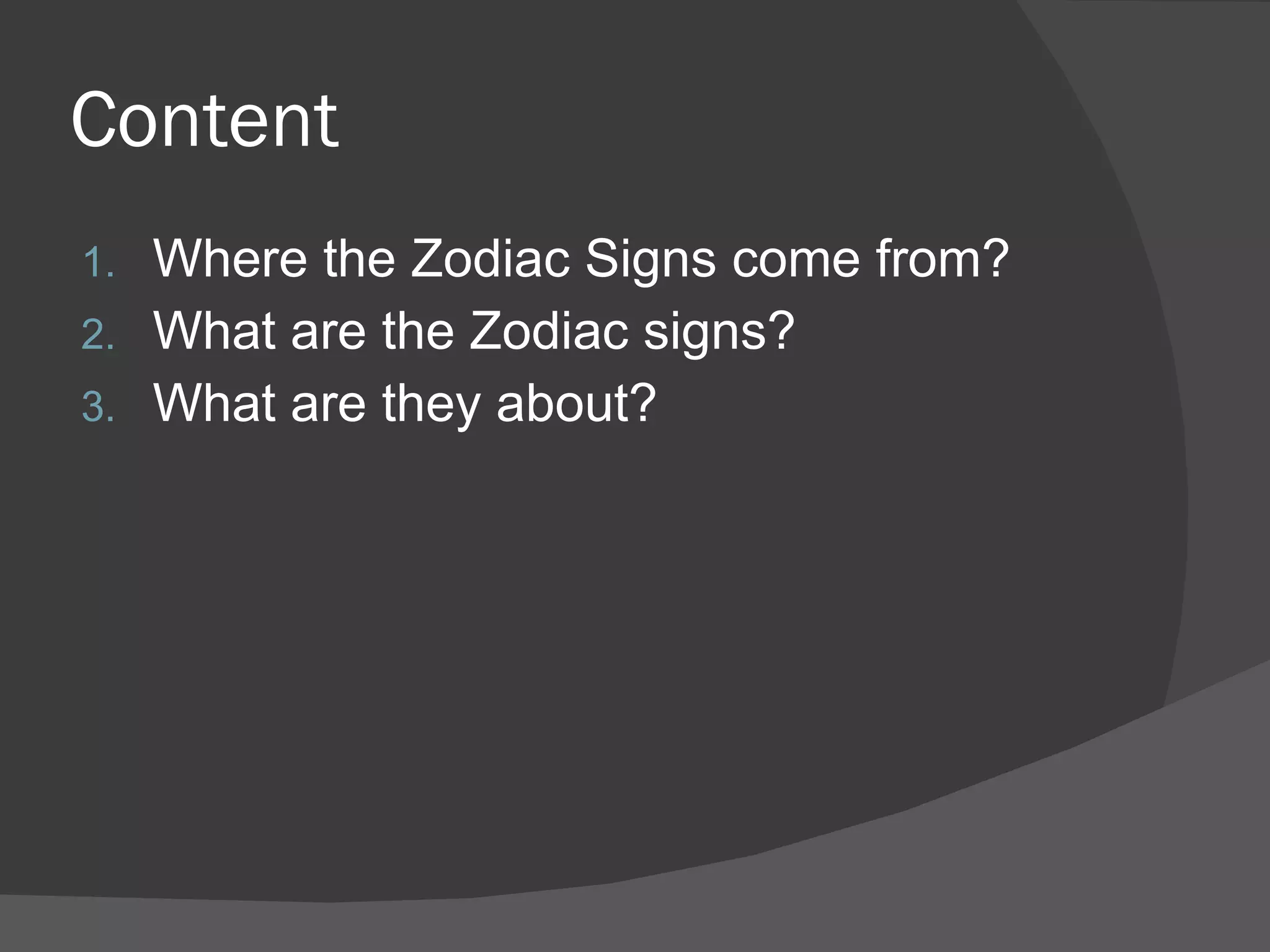 Western Zodiac Signs | PPT