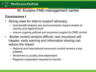 Regional FMD management support – functions and proposals | PDF