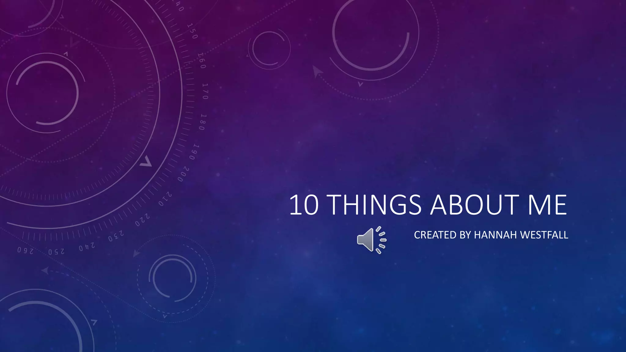 10 things about me | PPTX