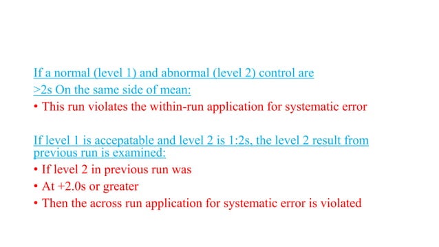 WESTGARD RULES 2.pptx | Standardized Testing | Educational Assessment