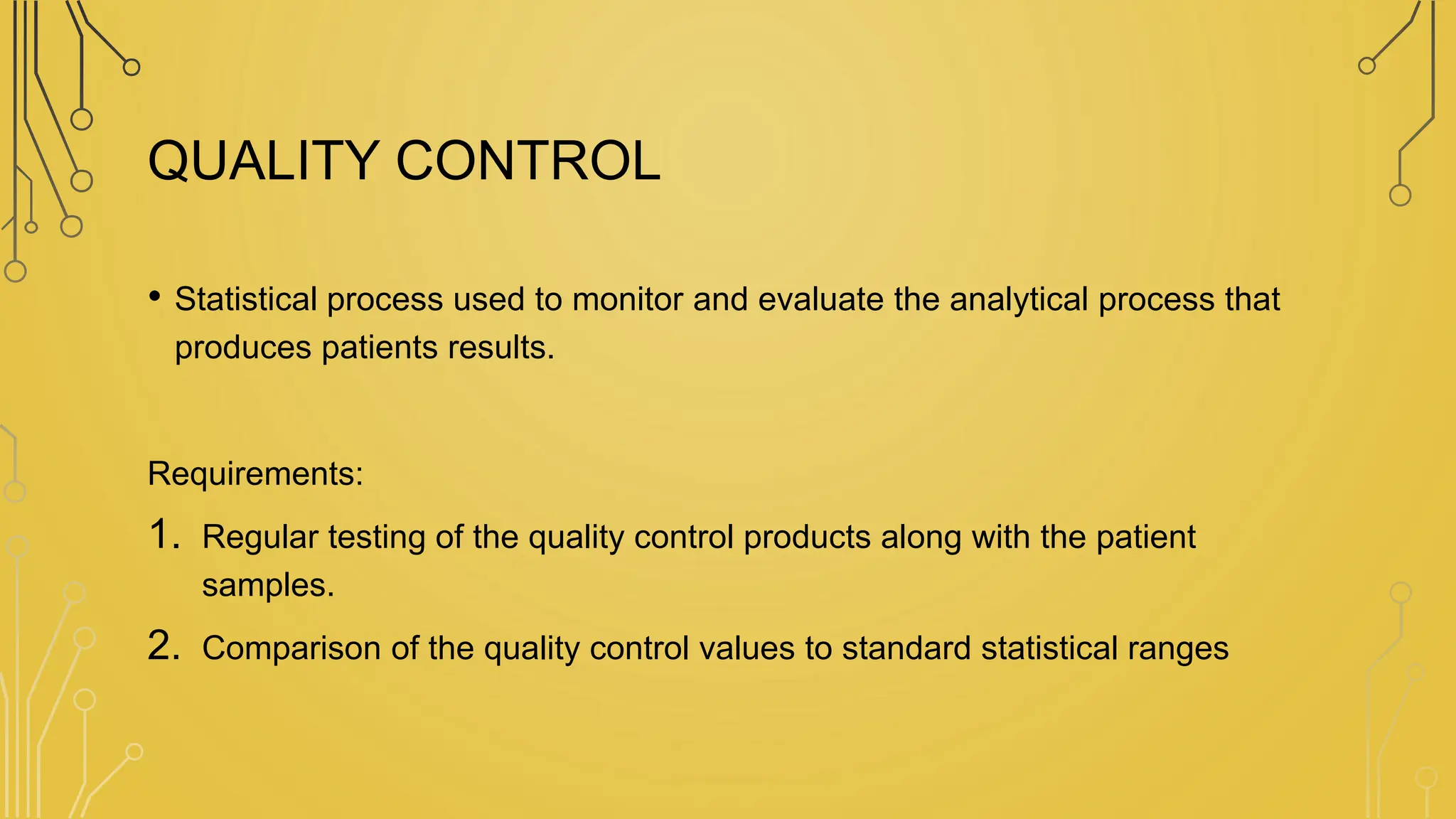 Westgard's rules and LJ (Levey Jennings) Charts. | PPTX