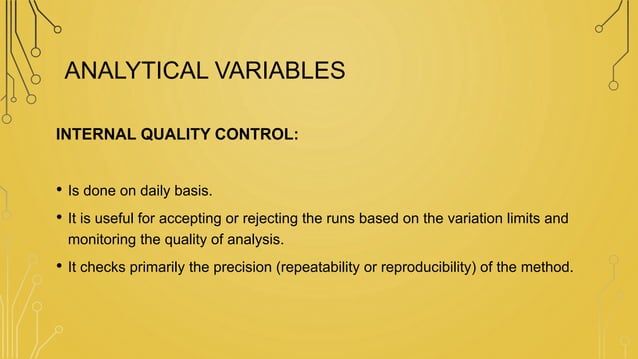 Westgard's rules and LJ (Levey Jennings) Charts. | PPTX