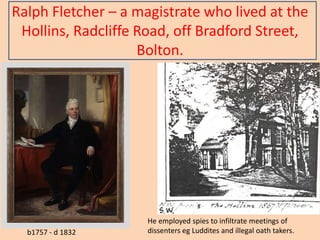 Westhoughton and the Peterloo Massacre | PPTX