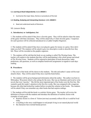 Westing game intro literature unit | DOC