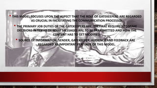 Westley and mac lean's model | PPTX