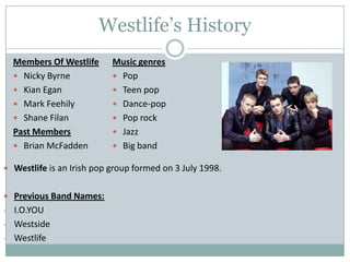Westlife Presentation | PPTX