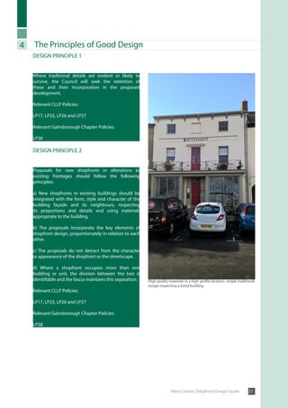 West Lindsey Shopfront Design Guide draft | PDF