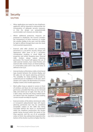 West Lindsey Shopfront Design Guide draft | PDF