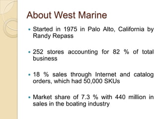 West marine case | PPTX