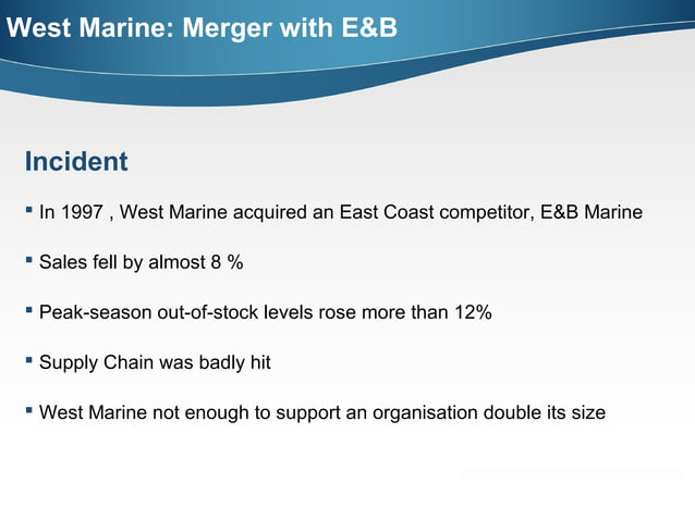 West marine case study | PPT