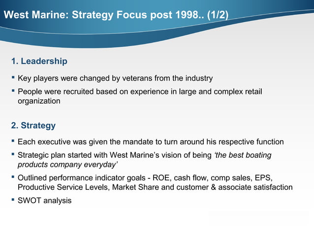 West marine case study | PPT