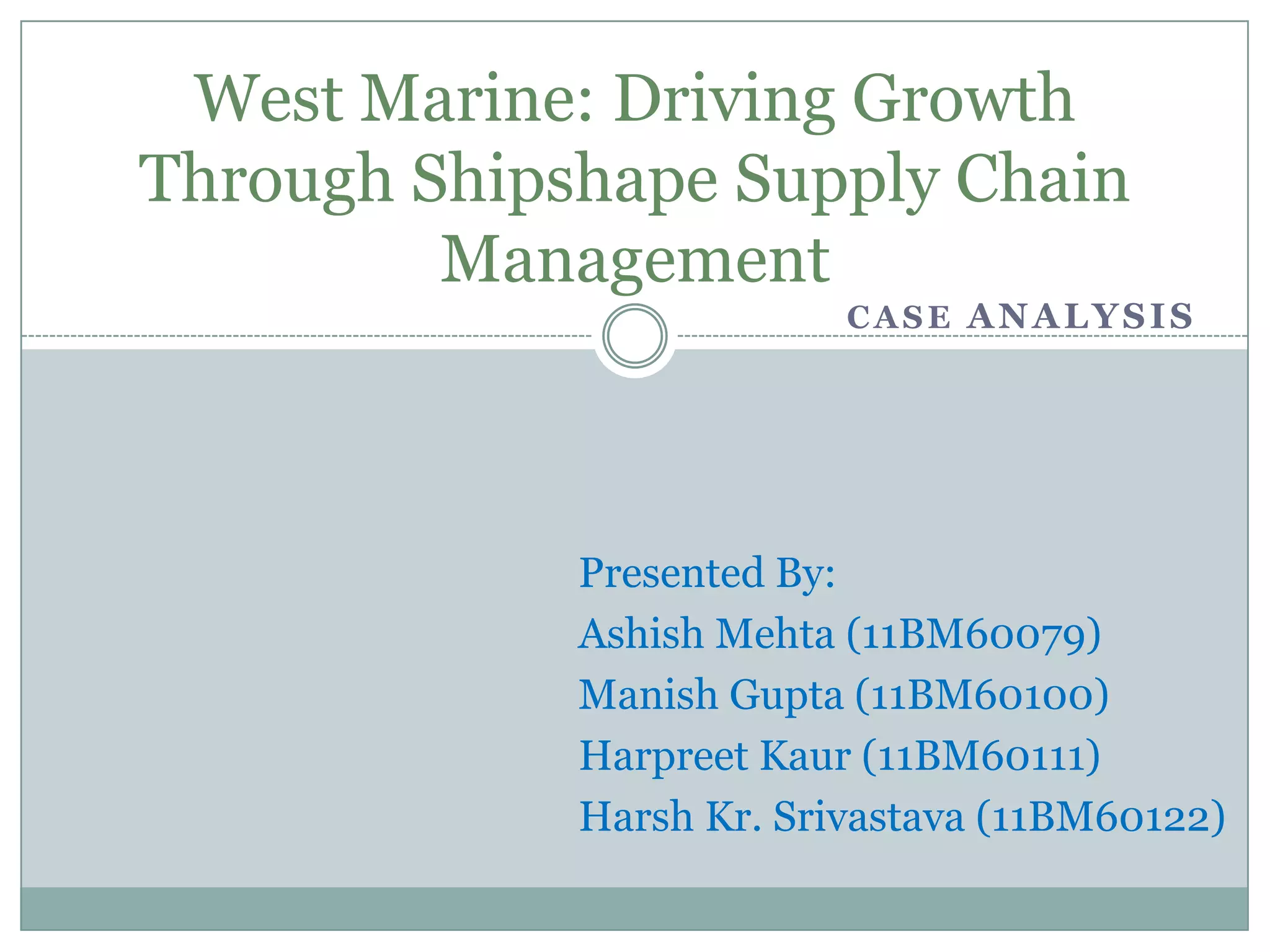 West marine case study final | PPTX