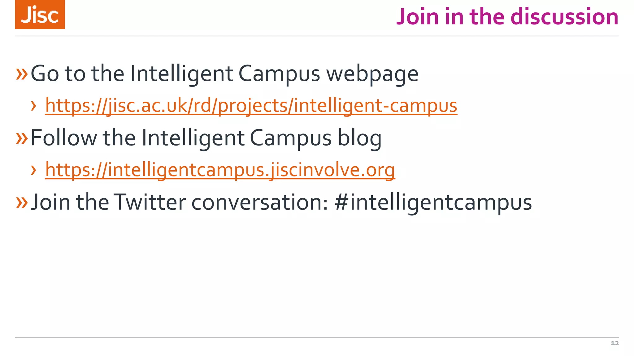 Trends in intelligent campus development | PPTX