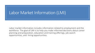 West module 2 labor market information | PPT