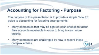 Accounting for Factoring | PPT