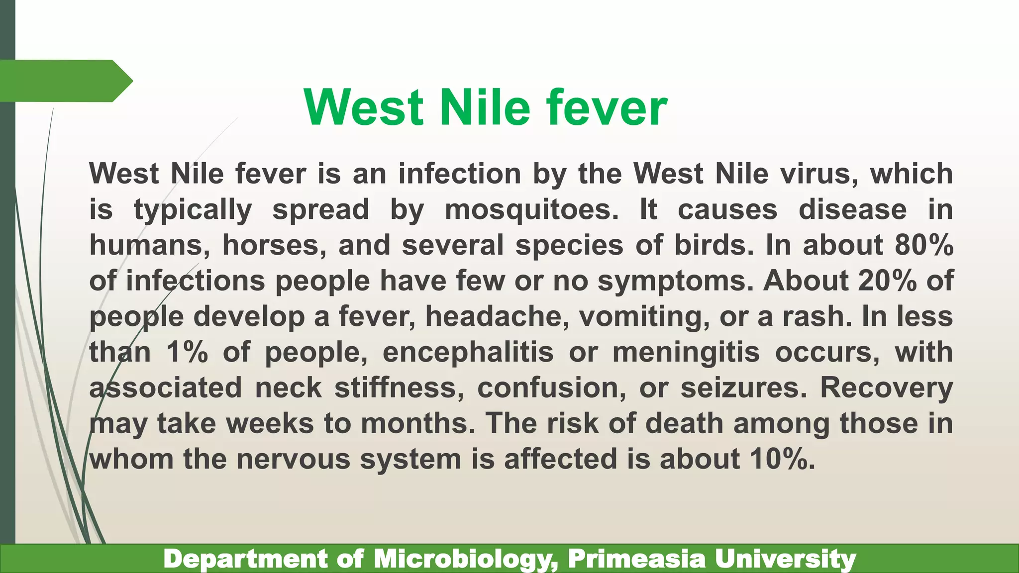 West nile fever | PPTX