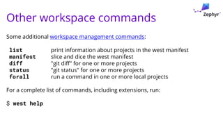 Zephyr Project - West Overview | PPTX