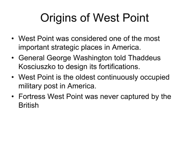 West Point | PPTX