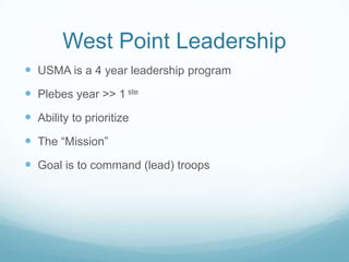 West Point Leadership | PPTX