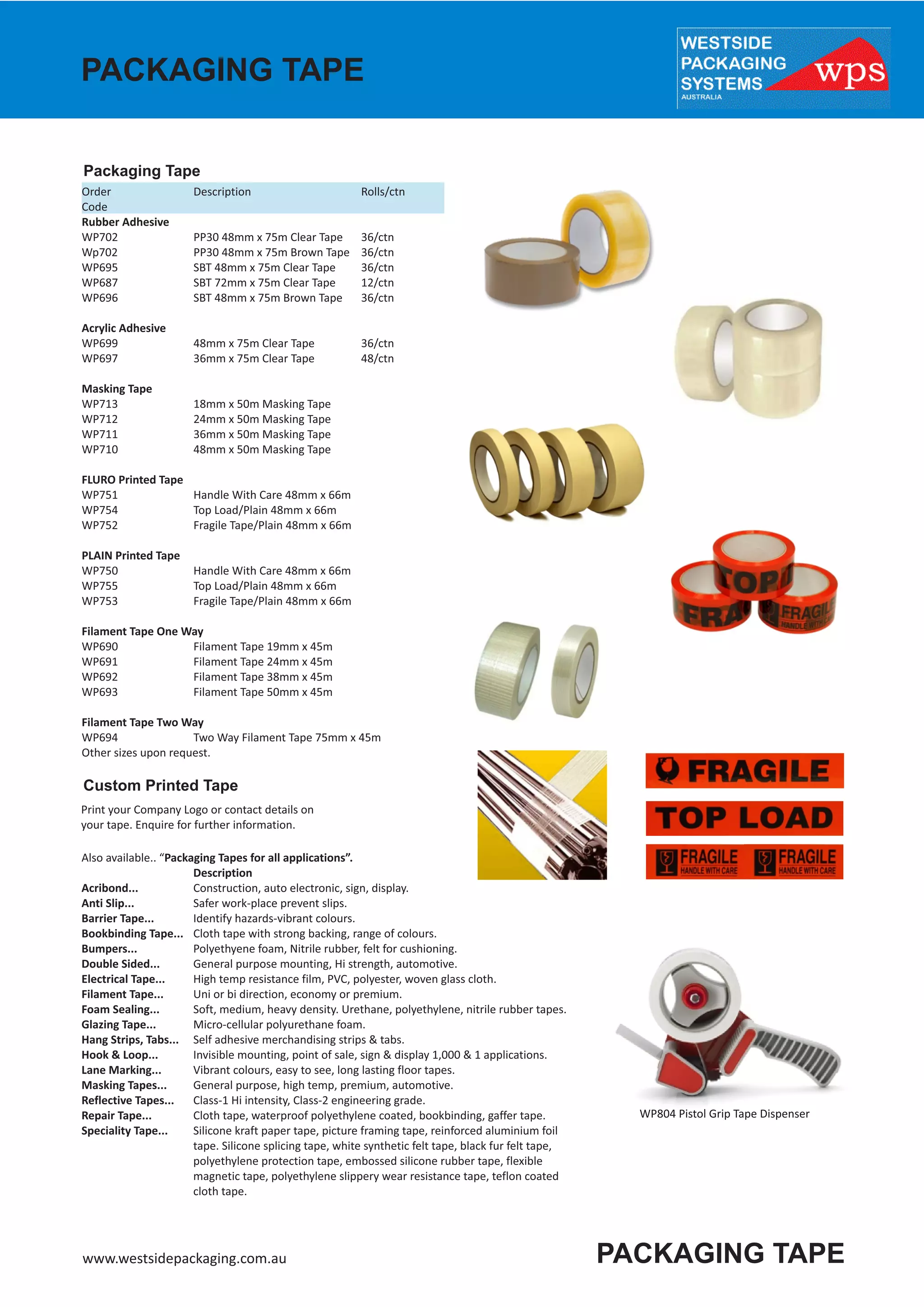 Westside packaging product | PDF