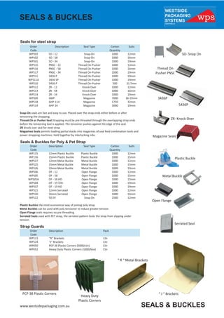 Westside packaging product | PDF
