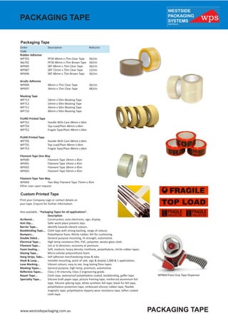 Westside packaging product | PDF