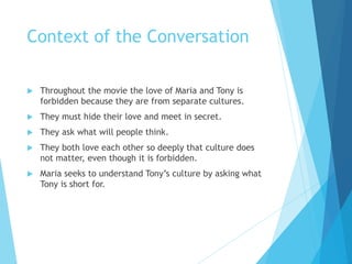 West Side Story Movie Analysis | PPTX | Musicals | Genres