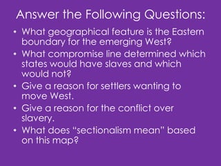 Westward Expansion and Sectionalism | PPTX